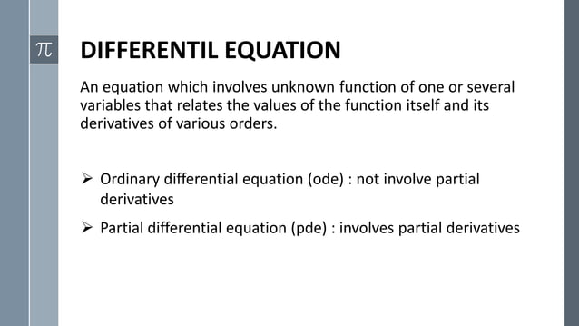 Differential Equation and Linear Differential Equation (Mathematics) | PPTX