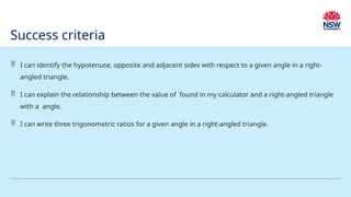 Understanding Sine and Cosine Ratios in Right-Angled Triangles ...