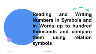 Mathematics-Writing numbers in standdard and word form.pptx