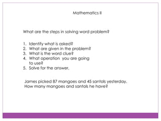 Mathematics 2 | PPT