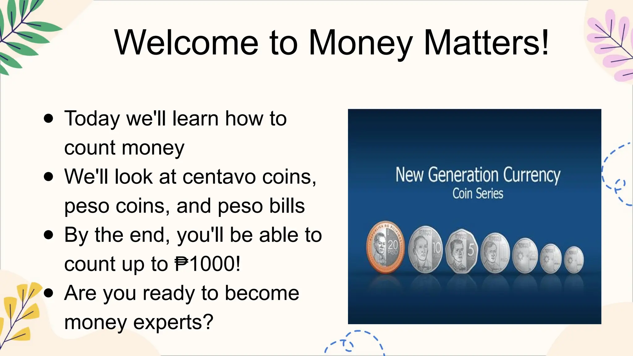 MATHEMATICS2 Q2 1 determine and write the value of a number of bills, .pptx