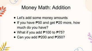 MATHEMATICS2 Q2 1 determine and write the value of a number of bills, .pptx