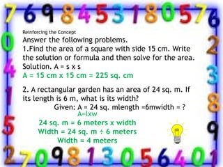 mathematics 3 lesson on the area of a rectangle and square.pptx
