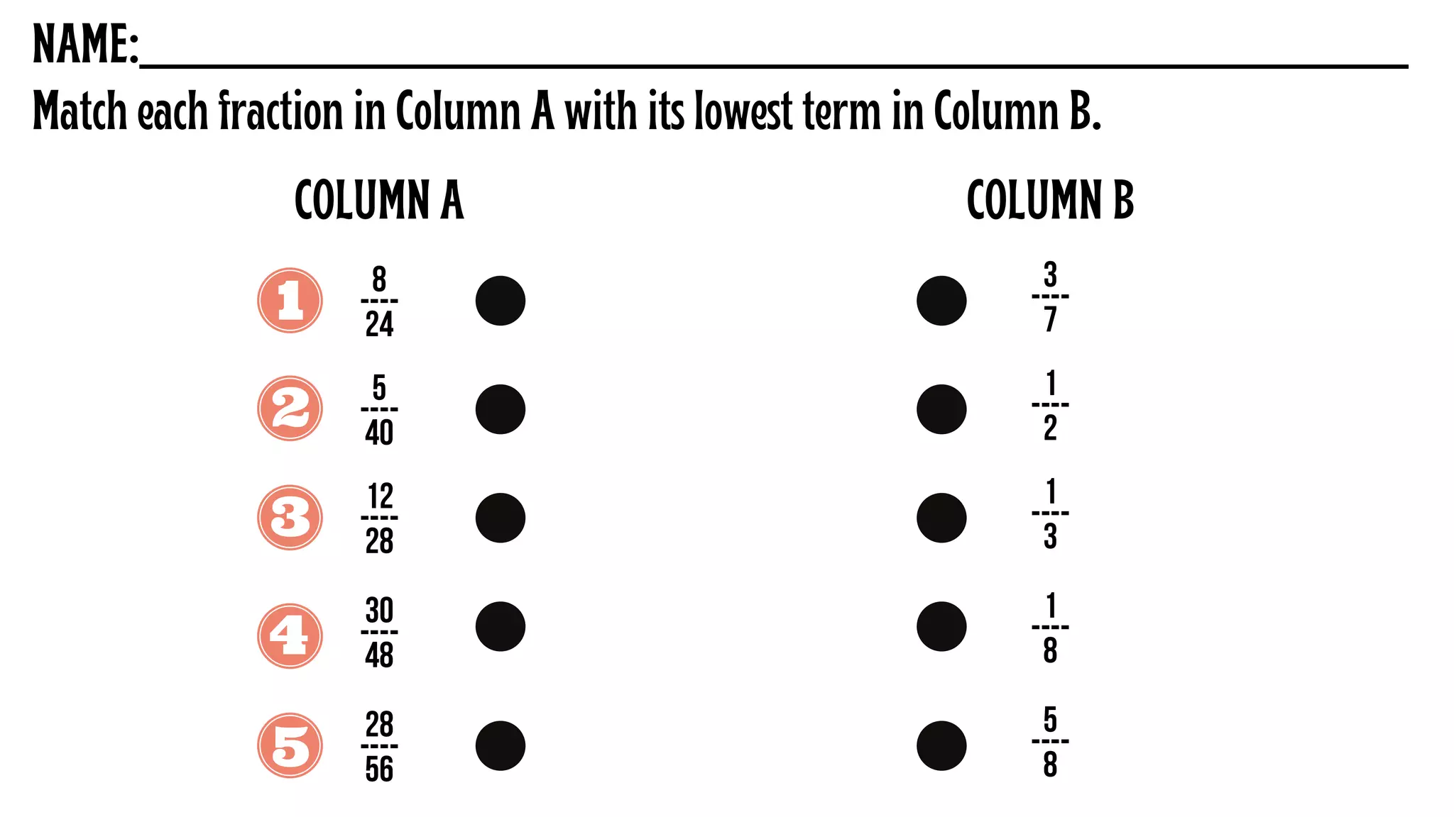 MATHEMATICS 4 - FRACTIONS - PART III - CHANGING FRACTIONS TO LOWEST ...