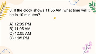 MATHEMATICS5 Q1 1 Describing a 12- and 24-Hour and Converting a 12-Hour ...