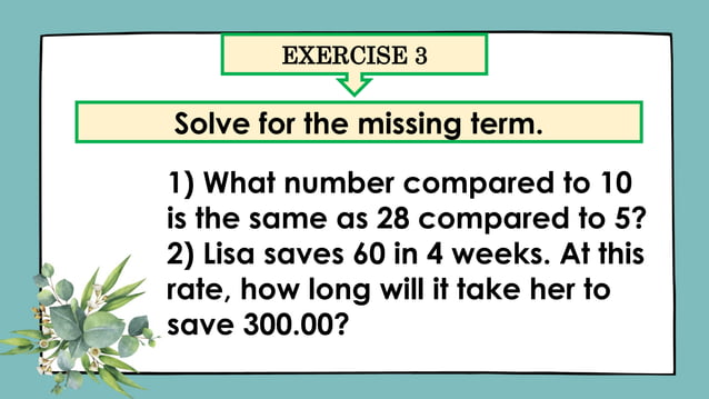 MATHematics 6 Q2 WEEK 2 ratio and proportion | PPT
