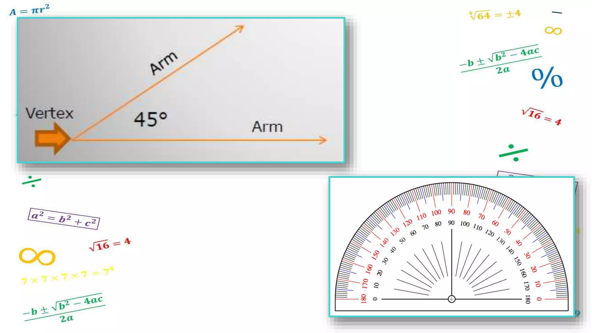 Mathematics 7: Angles (naming, types and how to measure them) | PPTX