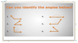Mathematics 7: Angles (naming, types and how to measure them) | PPTX