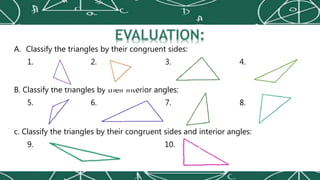 Mathematics 7 - Triangles (Classification of Triangles according to ...