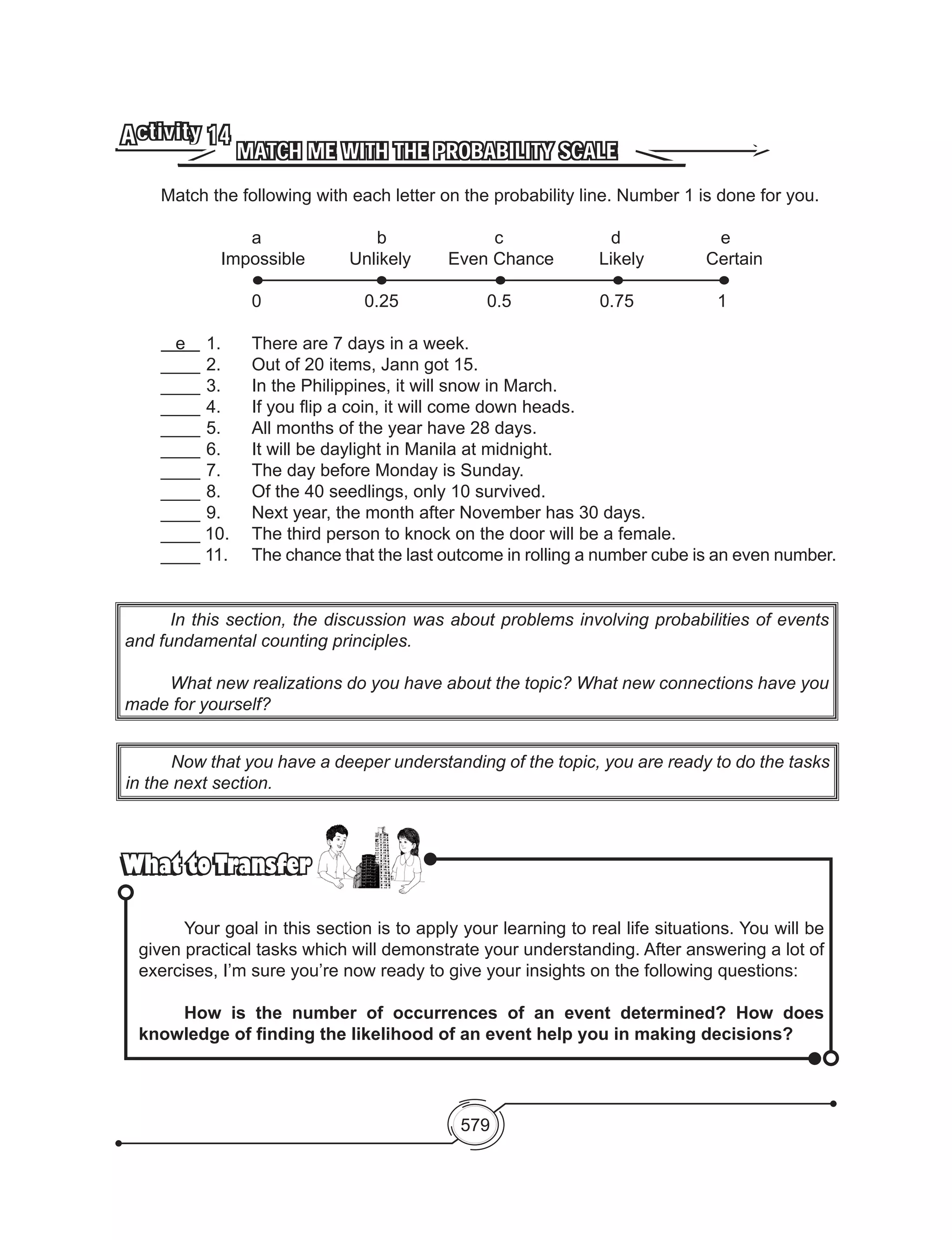 Mathematics 8 Basic Concepts of Probability | PDF