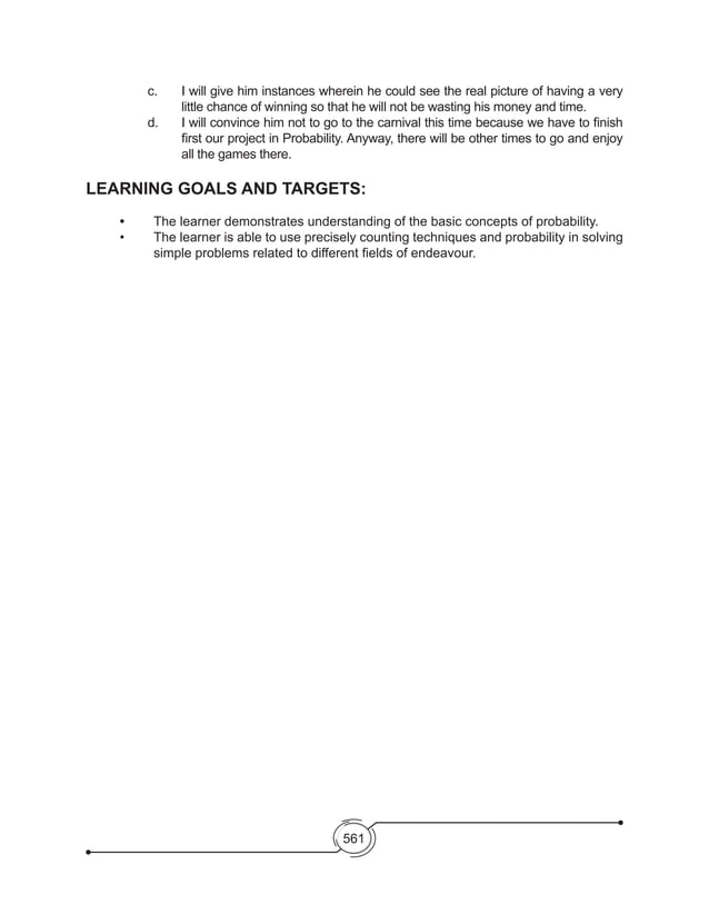 Mathematics 8 Basic Concepts of Probability | PDF