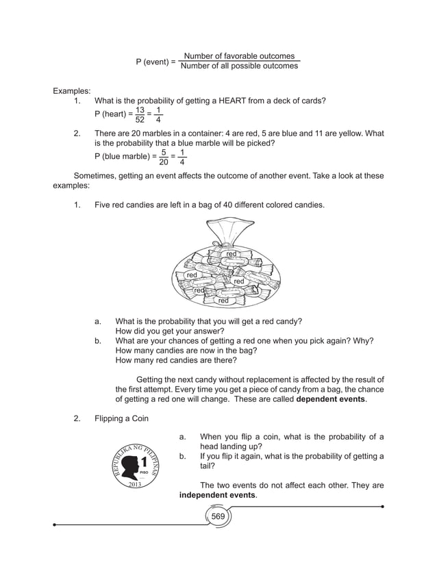 Mathematics 8 Basic Concepts of Probability | PDF
