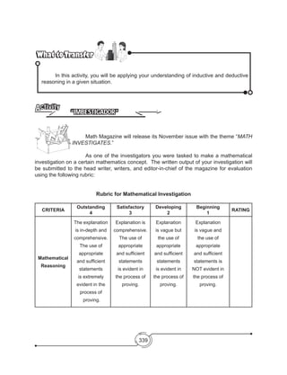 Mathematics 8 Reasoning | PDF