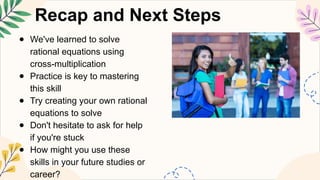 MATHEMATICS8 Q1 12. solve problems involving simple rational algebraic ...