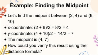 MATHEMATICS8 Q2 3. solve problems involving distance between two points ...