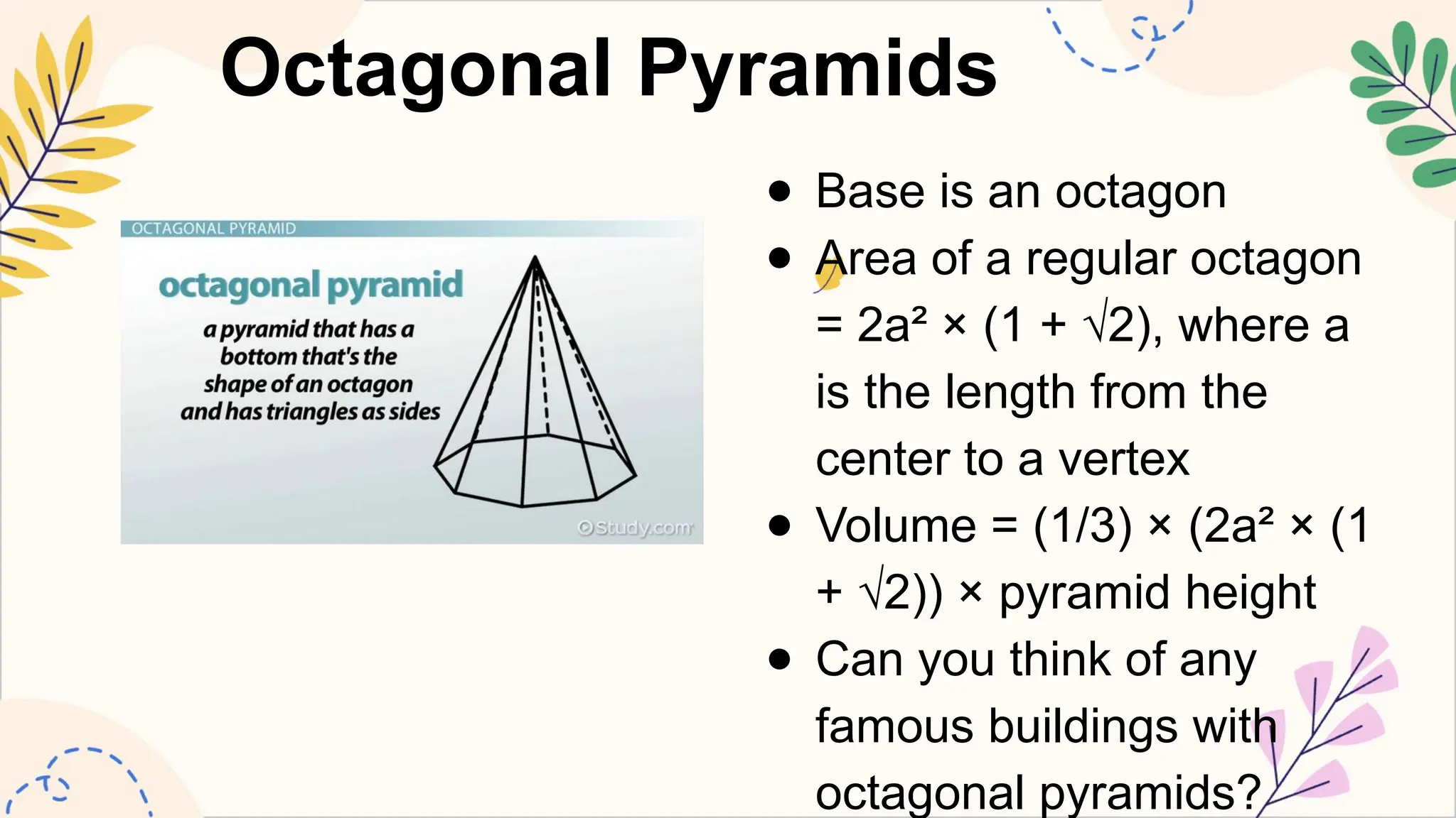 MATHEMATICS8 Q2 5. find the volume of pyramids other than square and ...