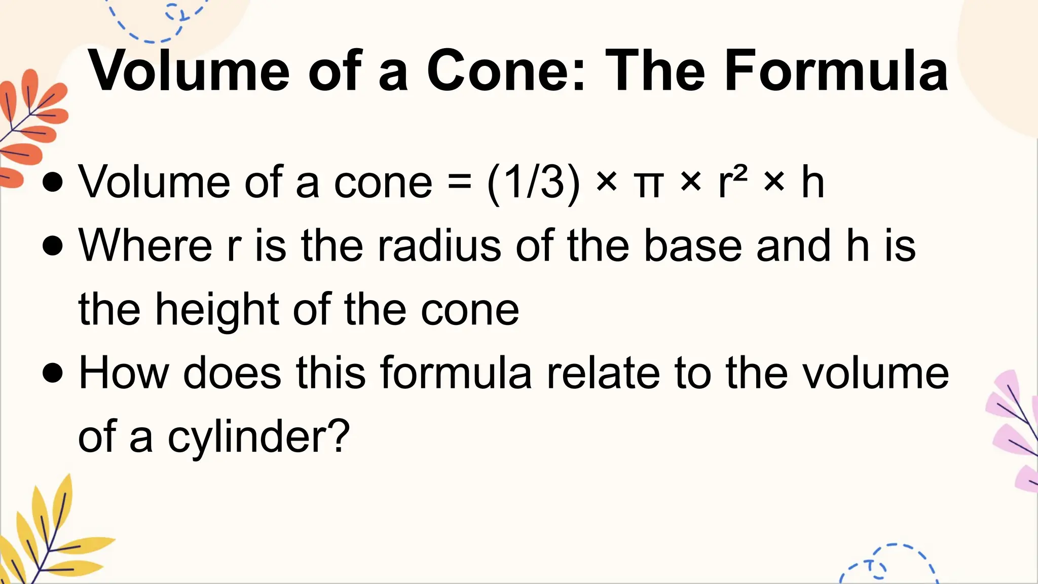 MATHEMATICS8 Q2 7. explore inductively the volumes of cones and spheres ...