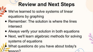 MATHEMATICS8 Q3 11. solve a system of linear equations (with integer ...