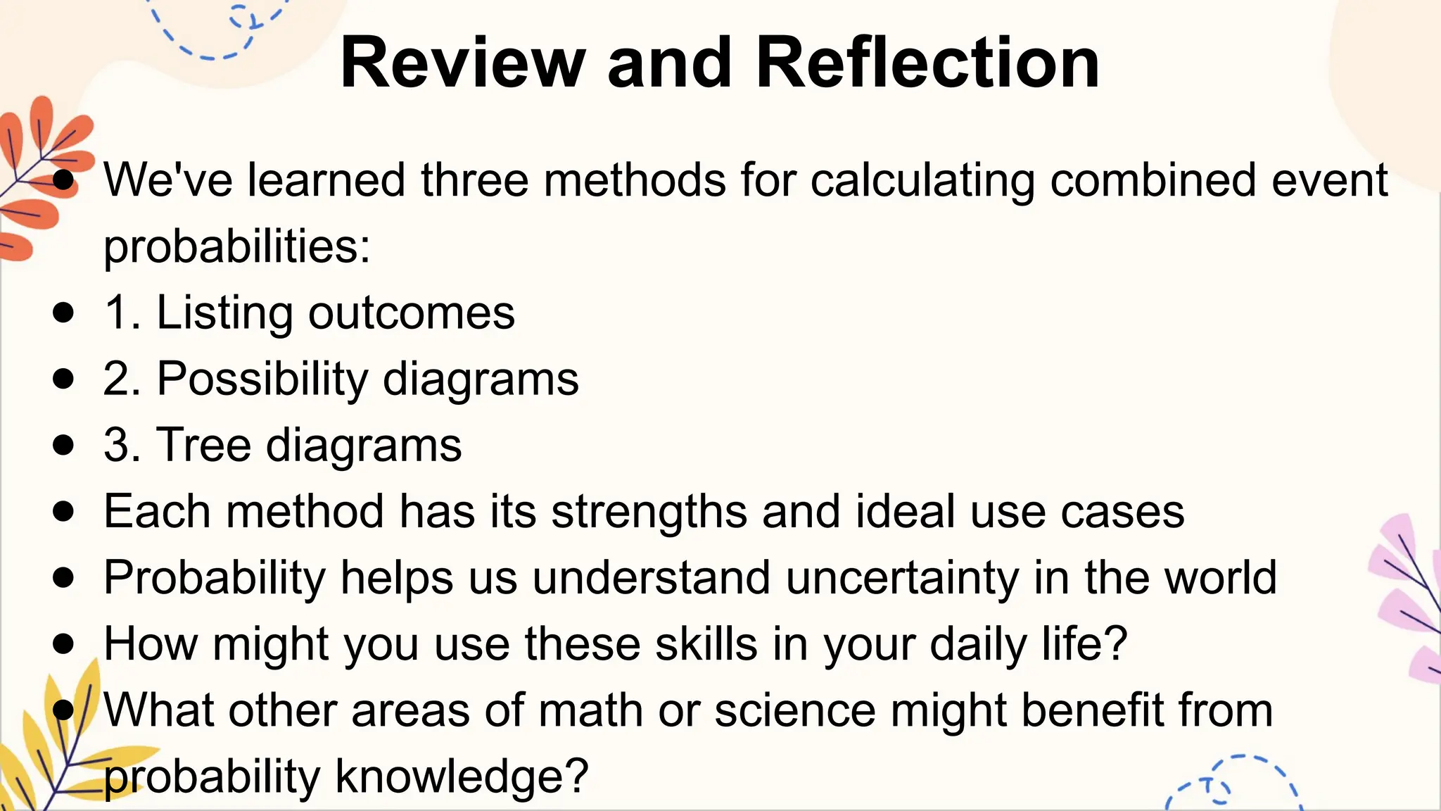 MATHEMATICS8 Q4 10. calculate the probability of simple combined events ...