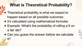 MATHEMATICS8 Q4 5. differentiate theoretical from experimental ...