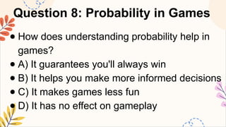 MATHEMATICS8 Q4 5. differentiate theoretical from experimental ...