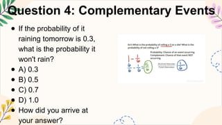 MATHEMATICS8 Q4 9. describe probability as a measure of the chance of ...