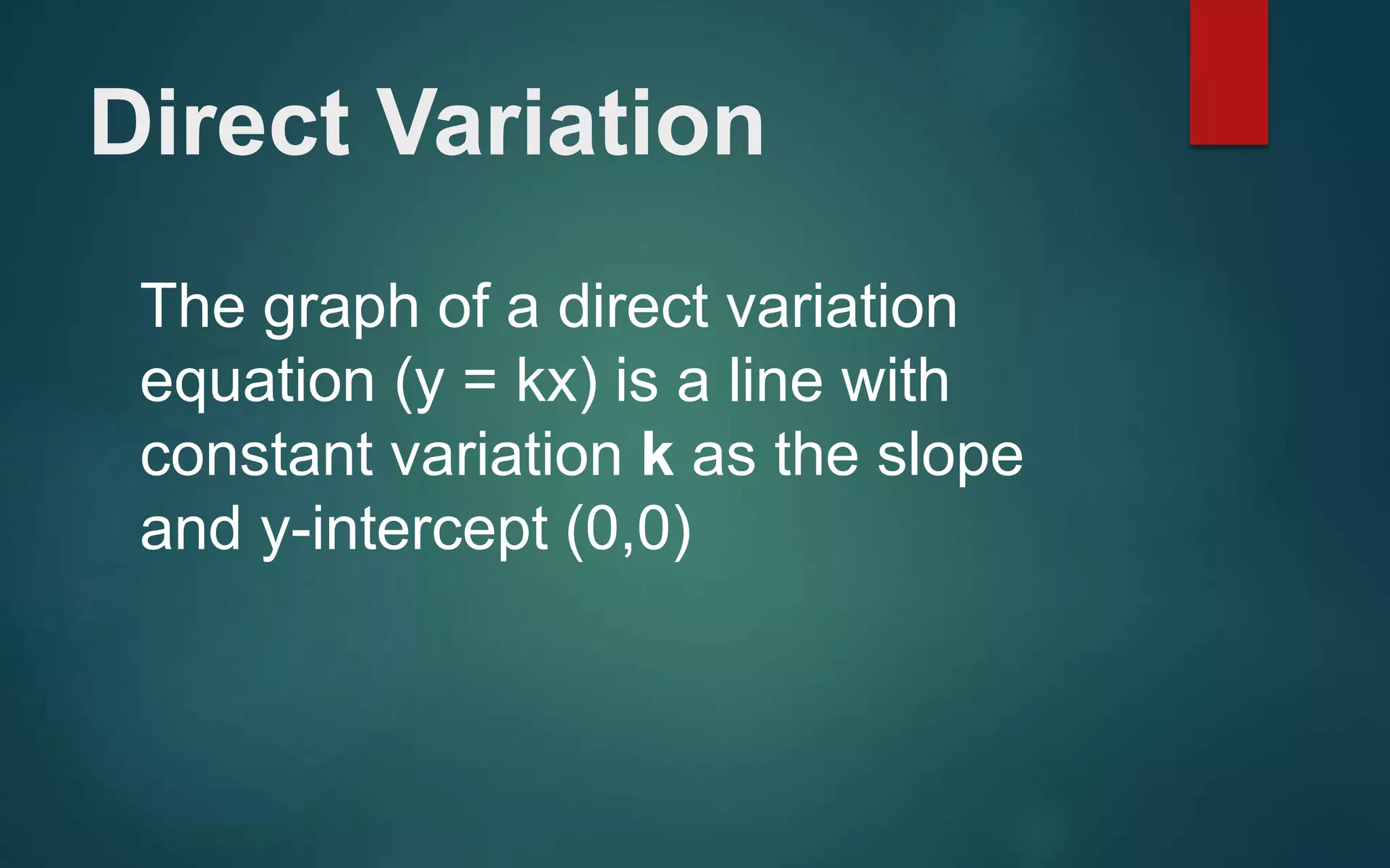 Mathematics 9 Lesson 4-A: Direct Variation | PPTX