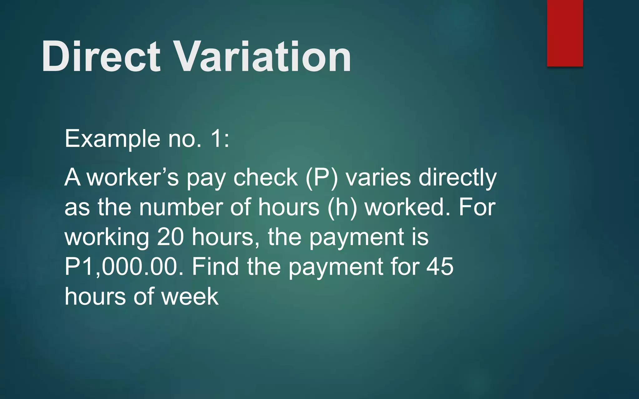 Mathematics 9 Lesson 4-A: Direct Variation | PPTX
