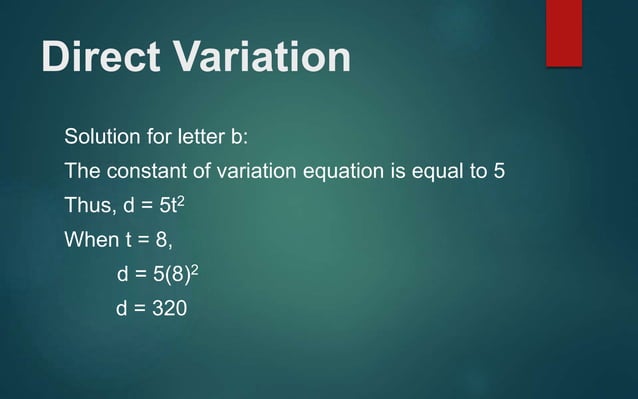 Mathematics 9 Lesson 4-A: Direct Variation | PPTX | Physics | Science