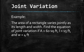 Combined Variation Formula