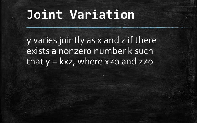 Mathematics 9 Lesson 4-C: Joint and Combined Variation