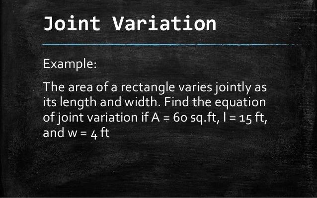 Mathematics 9 Lesson 4-C: Joint and Combined Variation