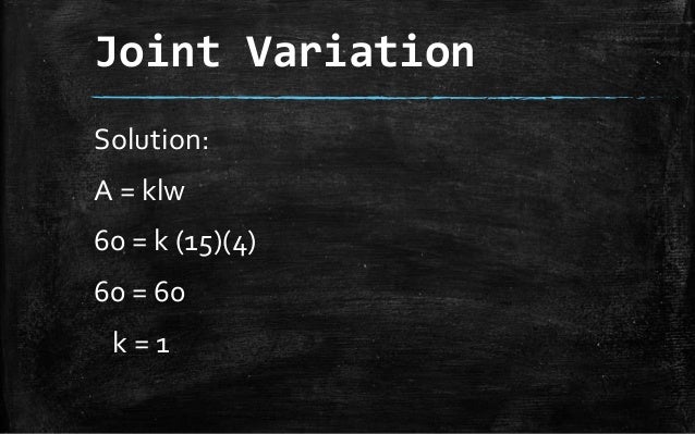 Mathematics 9 Lesson 4-C: Joint and Combined Variation