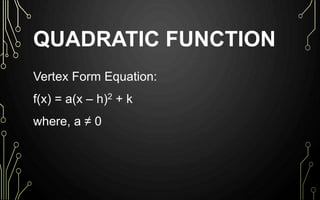 Mathematics 9 Lesson 3: Quadratic Functions | PPTX