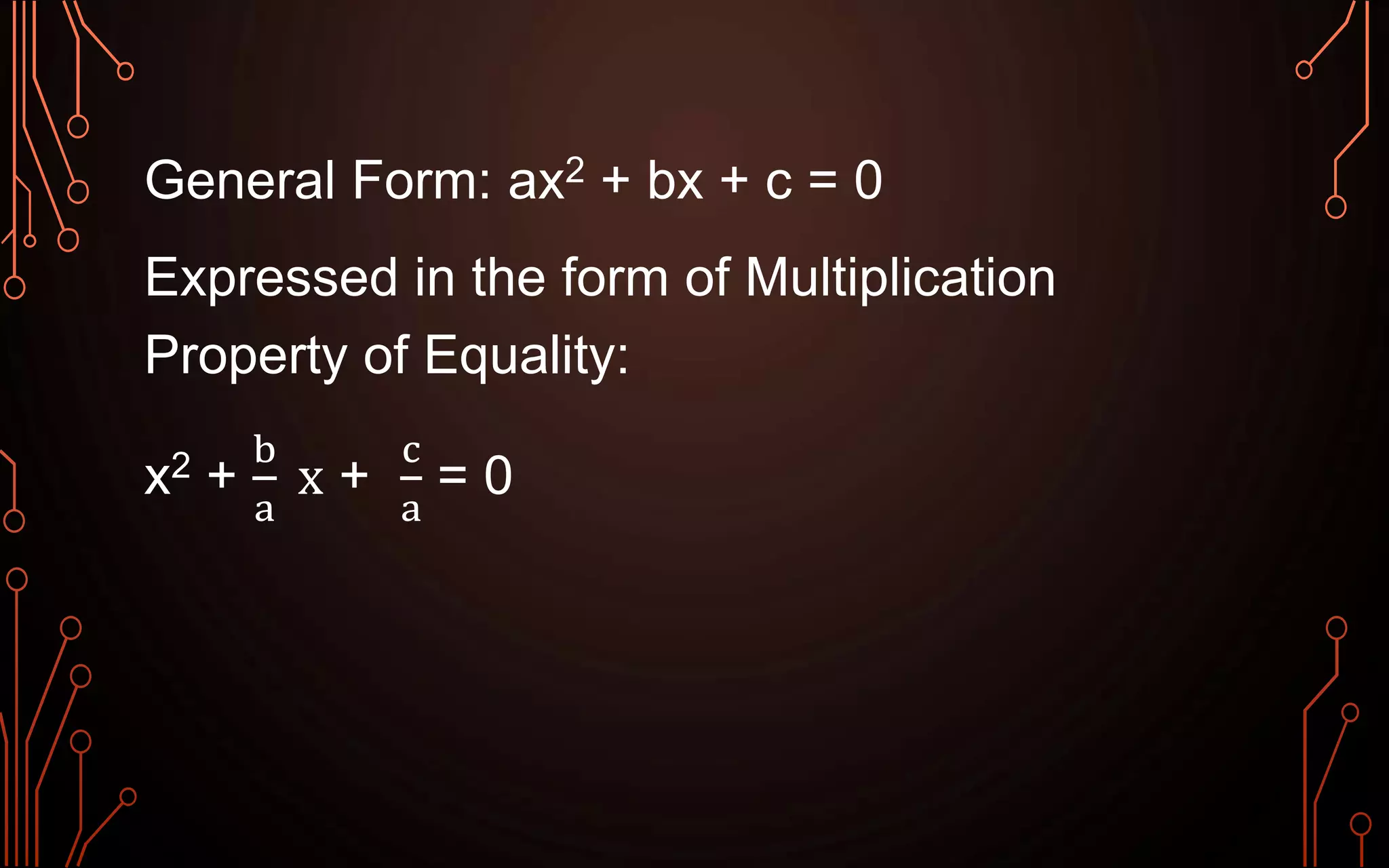 Mathematics 9 Lesson 1 C Roots And Coefficients Of Quadratic Equations Pptx Physics Science