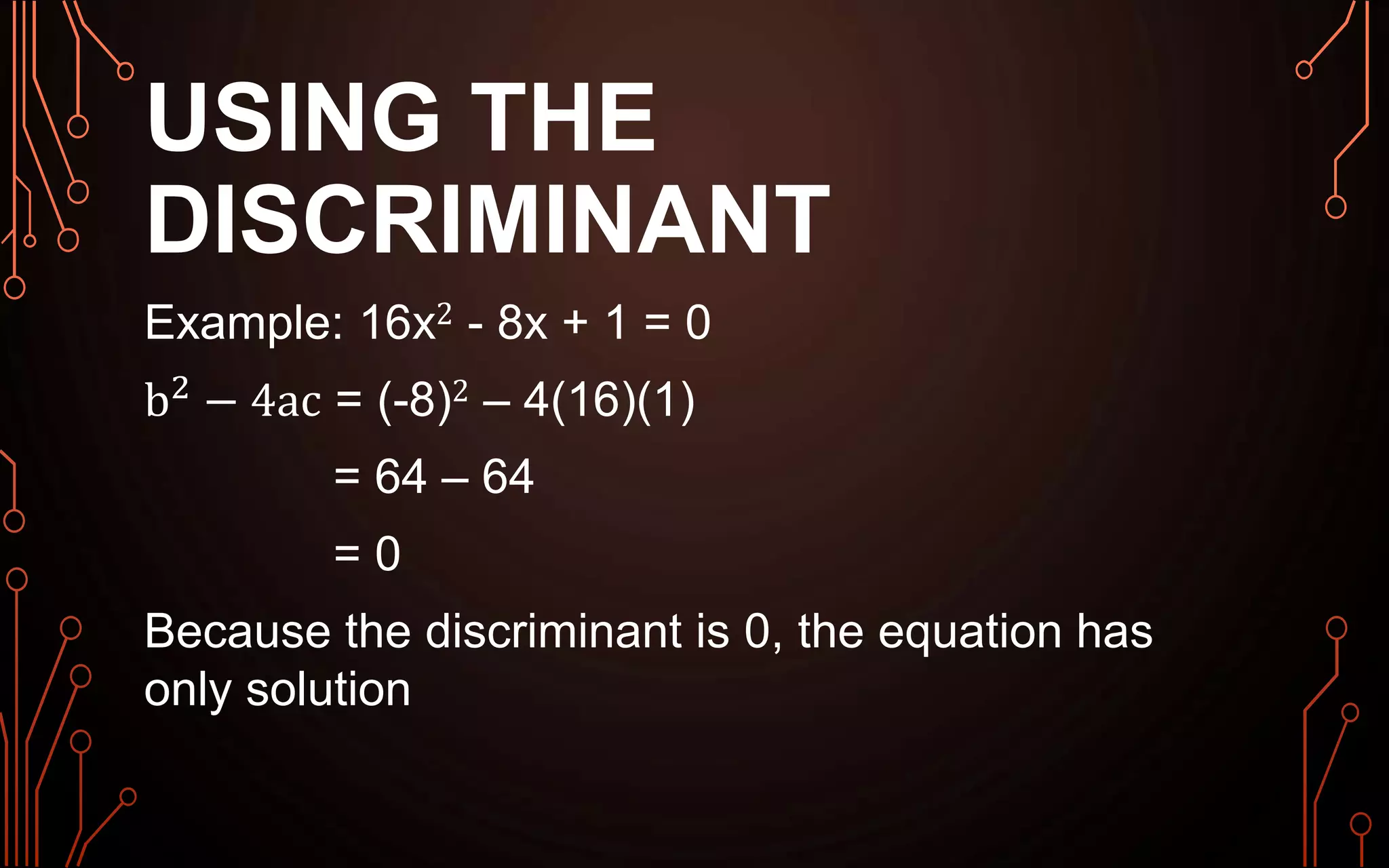 Mathematics 9 Lesson 1-C: Roots and Coefficients of Quadratic Equations | PPTX