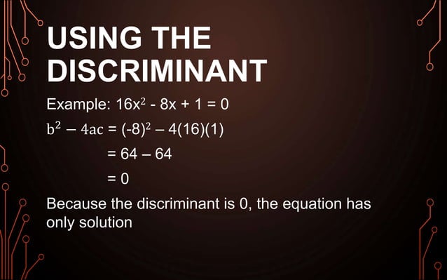 Mathematics 9 Lesson 1-C: Roots and Coefficients of Quadratic Equations ...