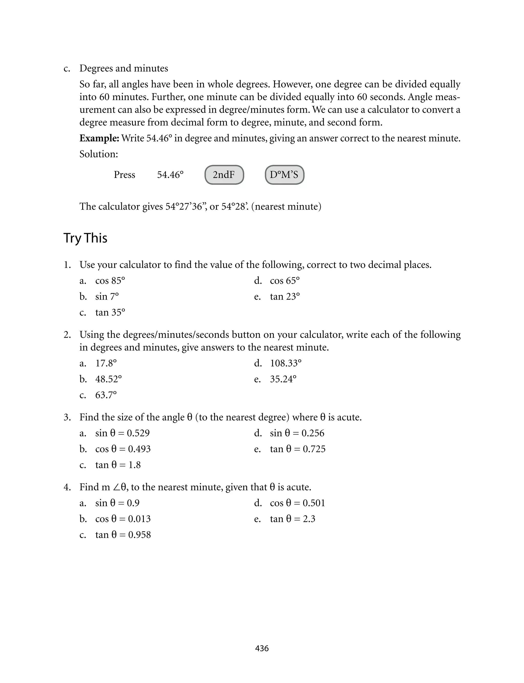Mathematics 9 Six Trigonometric Ratios | PDF