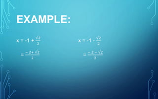 Mathematics 9 Lesson 1-A: Solving Quadratic Equations by Completing the ...