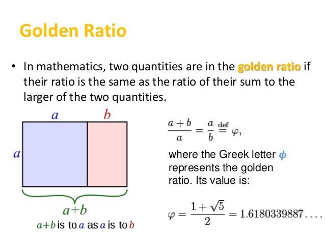 Golden Ratio Math