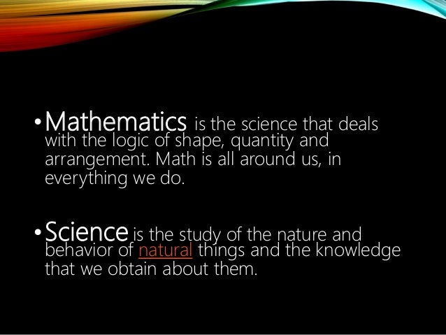 Mathematics and science 17th and 18th Century
