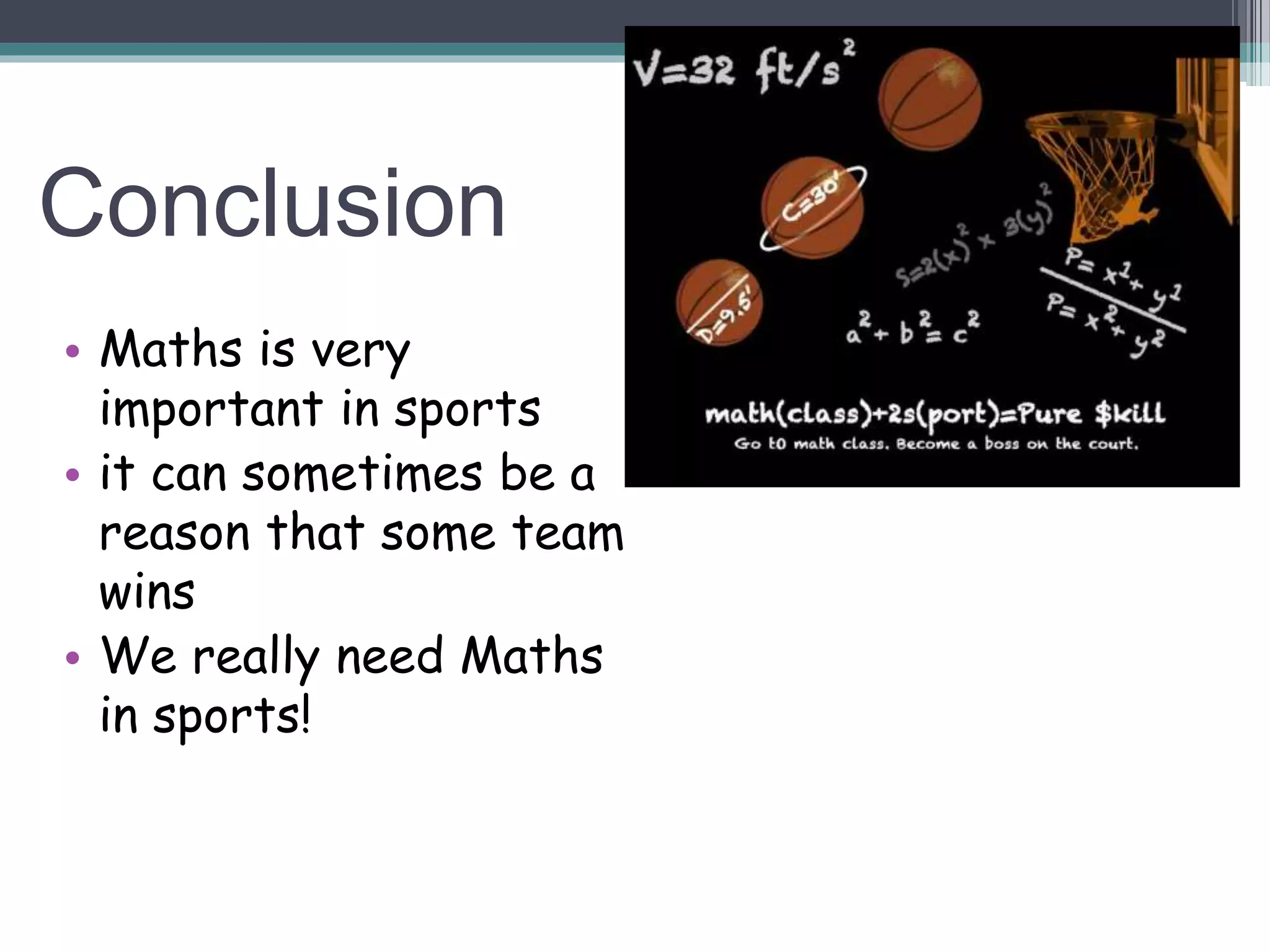 Mathematics and sports | PPTX