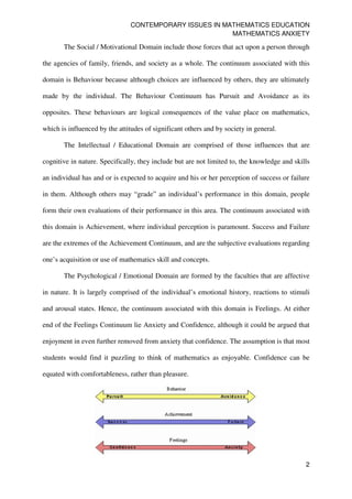 Mathematics Anxiety | PDF