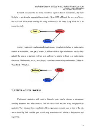 Mathematics Anxiety | PDF