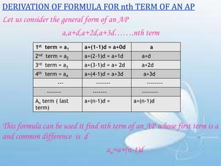 Arithmetic Progression | PPTX