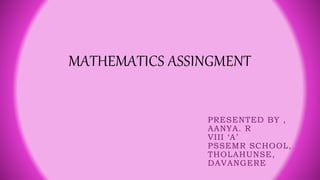 schoolproject-CBSE-Class8-Mathematics assignment-Uses of mathematics in ...