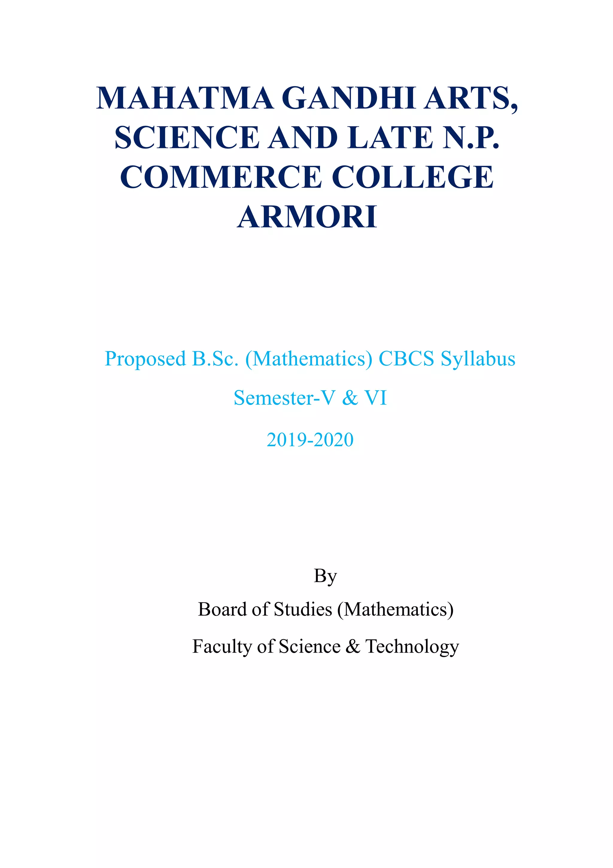 Mathematics BSc Sem V, VI syllabus.pptx