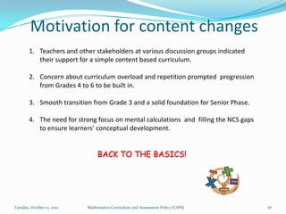 Mathematics caps intermediate phase | PPTX