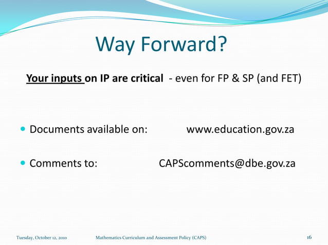 Mathematics caps intermediate phase | PPTX | Educational Assessment ...
