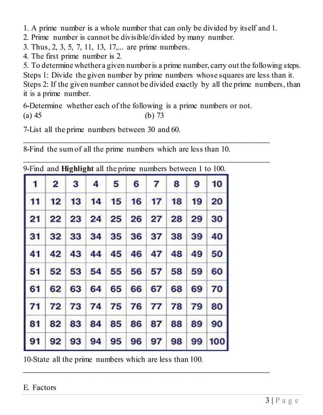 [NEW] Mathematics Form 1-Chapter 2 Factors and Multiples -Prime Number ...